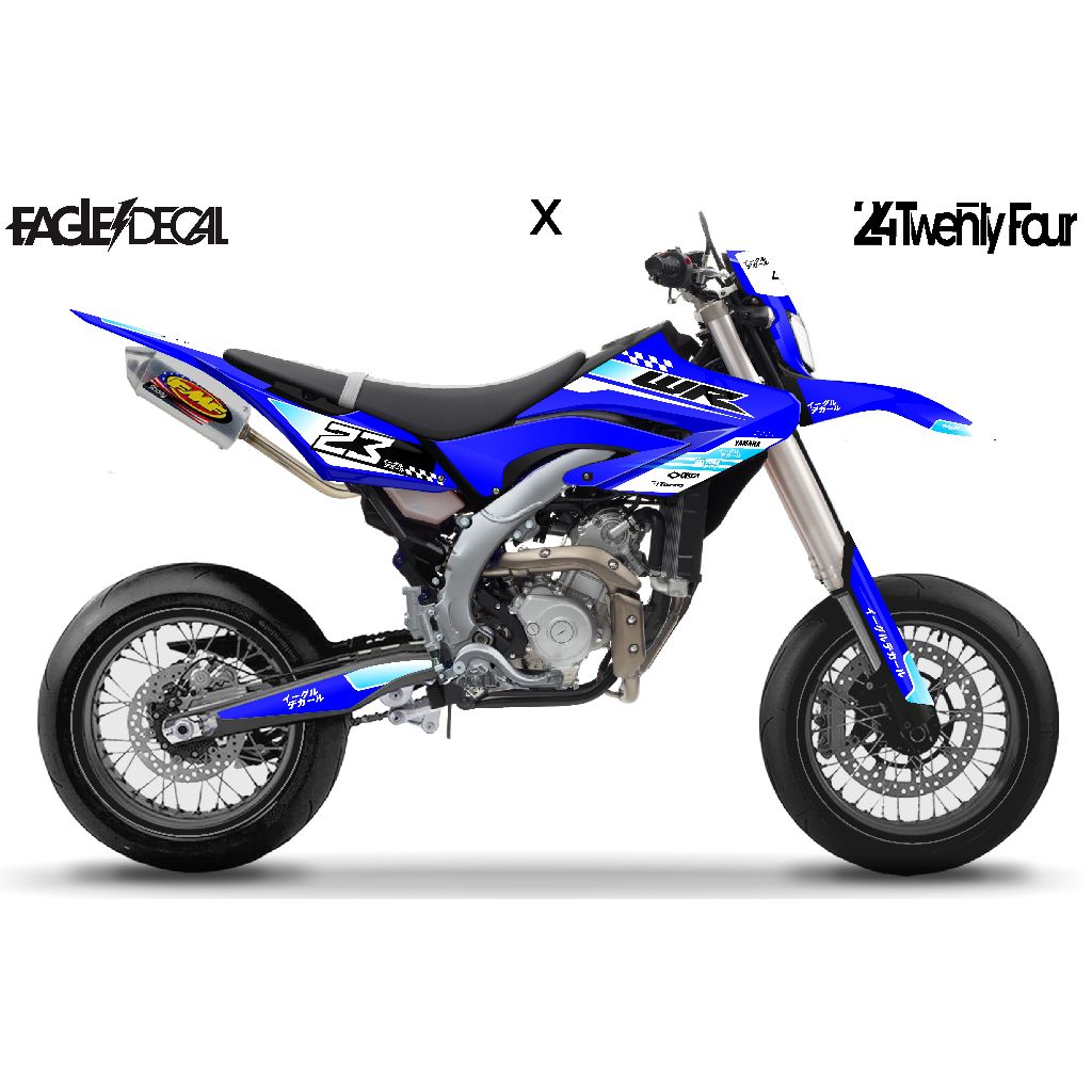 Jual DECAL WR155 WARNA BIRU ( BEBAS CUSTOM ) | Shopee Indonesia
