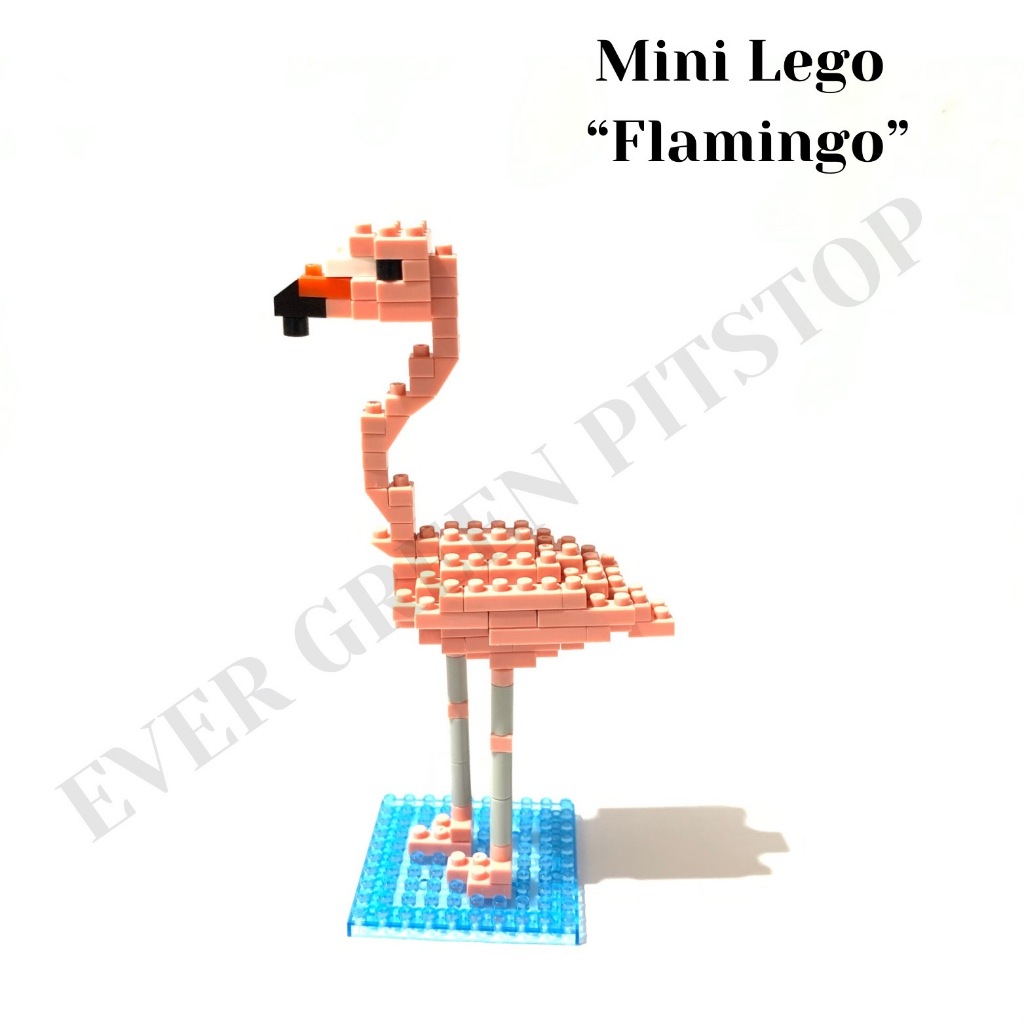 Jual MINI LEGO Flamingo Macaw Mainan Anak Mini Block / Balok Lucu ...