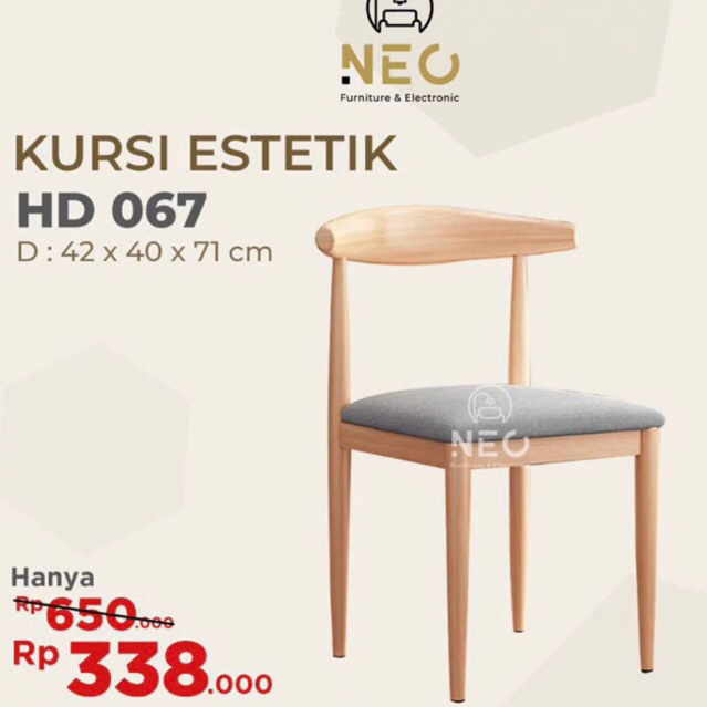 Jual NEO - KURSI AESTHETIC HD 067 RANGKA BESI MINIMALIS PONTIANAK ...