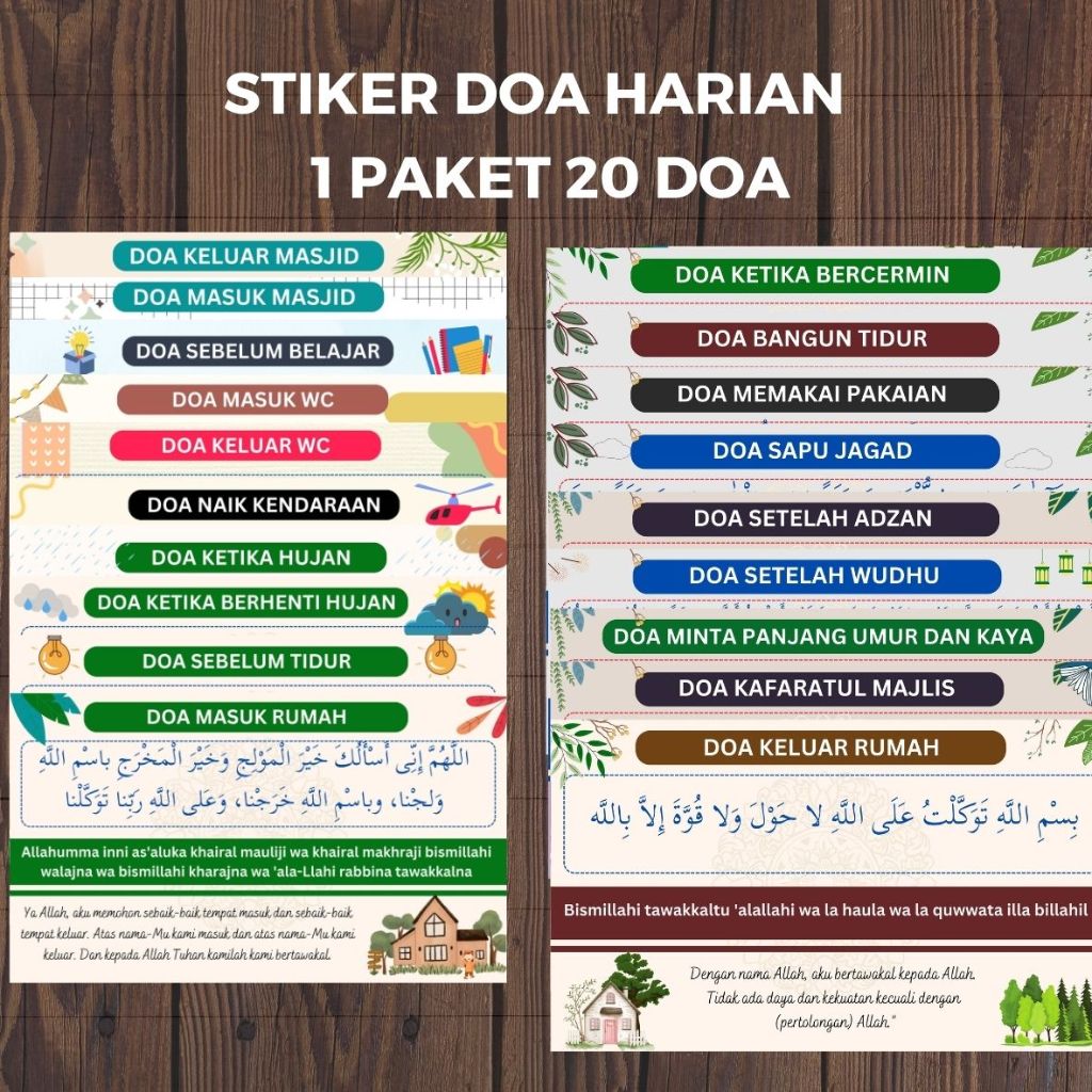 Jual Stiker doa harian | Shopee Indonesia