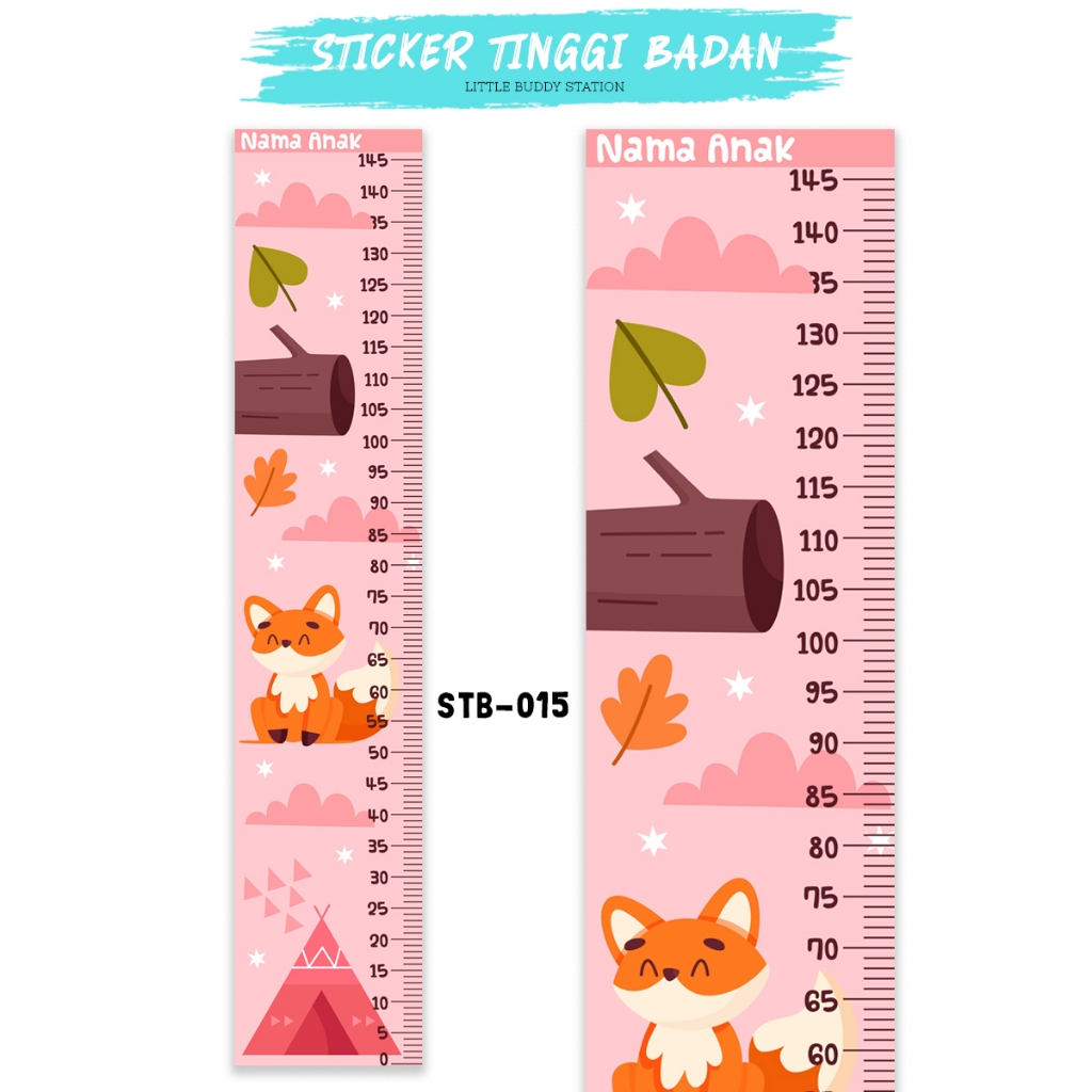 Jual Stiker Pengukur Tinggi Badan Anak SD Dinding Aesthetic - Custom ...