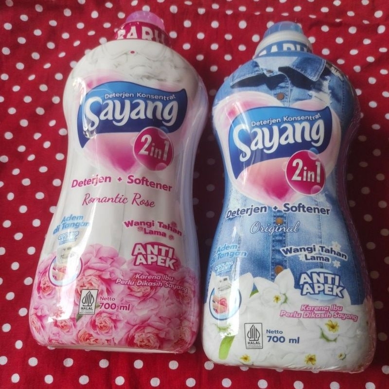 Jual sayang 2 in 1 detergen botol 700ml | Shopee Indonesia
