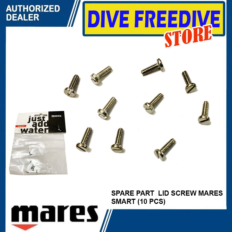 Jual Spare Part Dive Comp Computer Mares Smart Lid Screw Baut 10pcs Jam ...