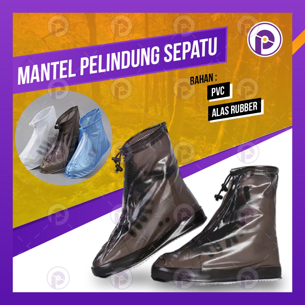 Jual Mantel Jas Hujan Pelindung Sepatu Anti Air Waterproof Rain Cover ...