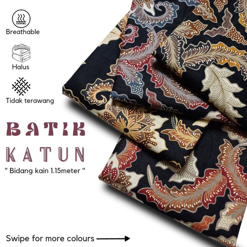 Jual KAIN BATIK KATUN batik halus bawahan kebaya ( HARGA PER 0,5 METER) | Shopee Indonesia