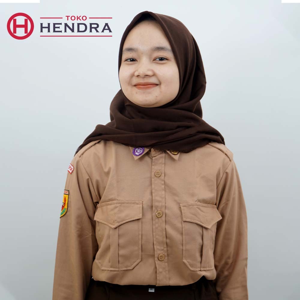 Jual Baju pramuka penggalang perempuan tangan panjang | Seragam sekolah ...