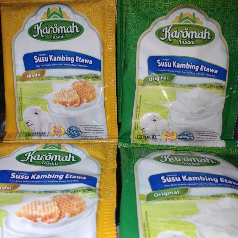 Jual susu kambing etawa KAROMAH INSANI renteng isi 10 sachet | Shopee Indonesia