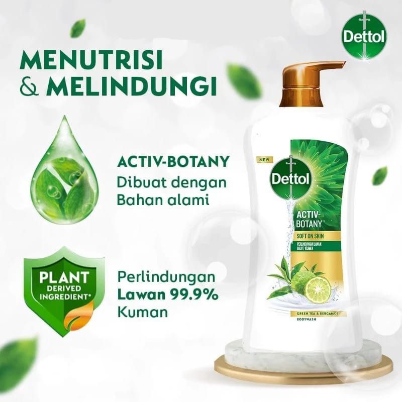 Jual Dettol Sabun Cair Activ-Botany Green Tea Pump 450ml | Shopee Indonesia
