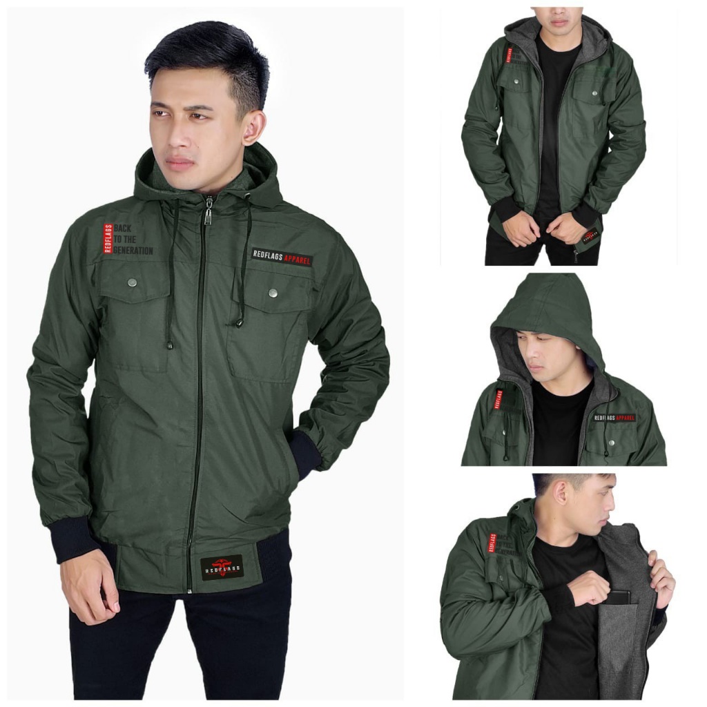 Jual Jaket Parasut Pria Dan Wanita Waterproof Hoodie Jumbo Outdoor ...