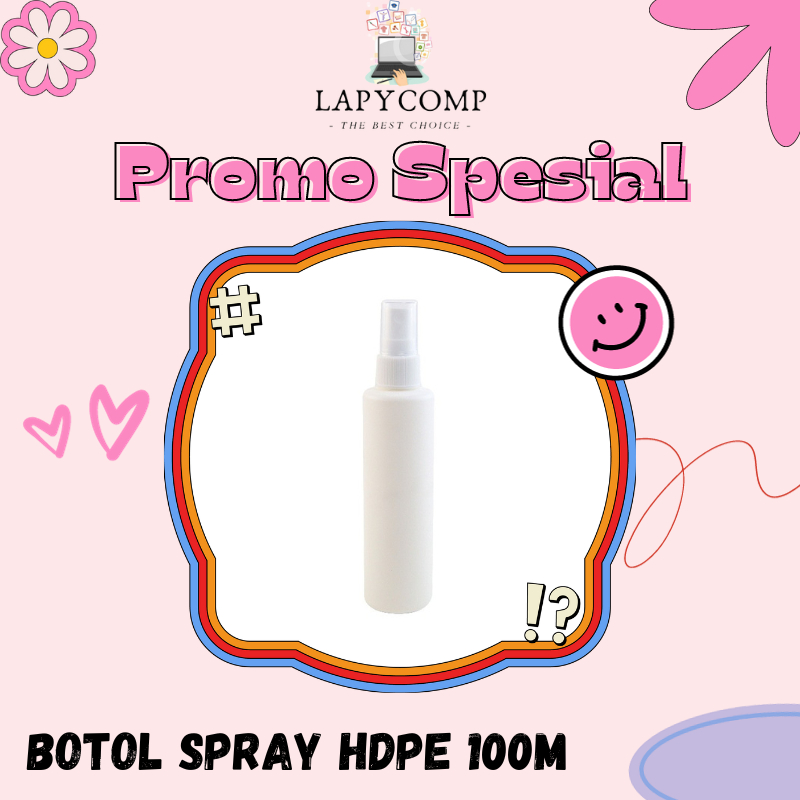 Jual BOTOL SPRAY 100ML PUTIH POLOS DIAMETER 3.5CM - BOTOL CAIRAN ...