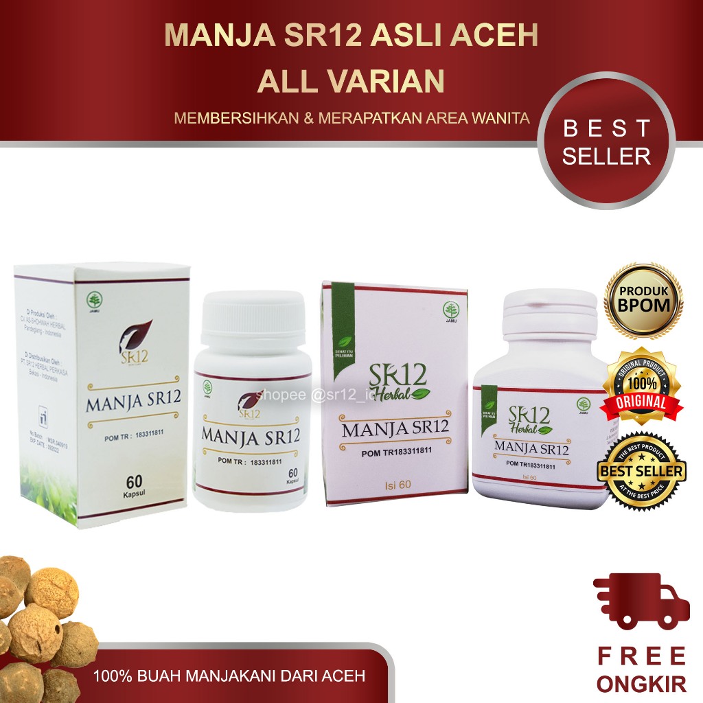 Jual MANJAKANI SR12 / MANJA SR12 / OBAT KEPUTIHAN / PROMIL AMPUH ...