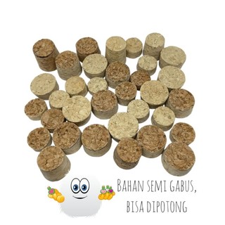 Jual Mr.Generie Wine Cork 22x17x35 mm / Tutup Botol Kaca Gabus kayu ...