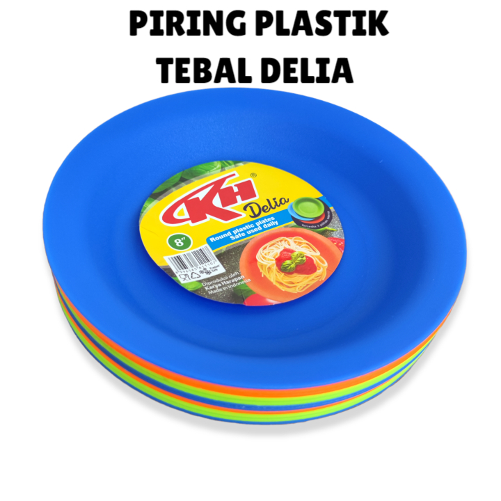 Jual PIRING PLASTIK DELIA WARNA-WARNI HARGA 1 PCS | Shopee Indonesia