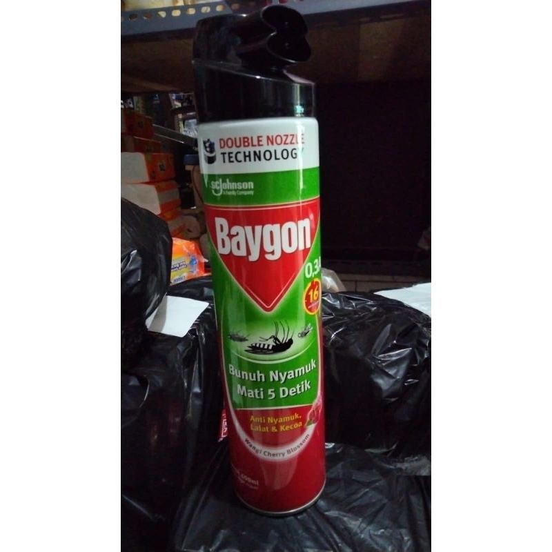 Jual Baygon semprot 600ml aerosol anti nyamuk dan kecoa 600ml CHERRY ...