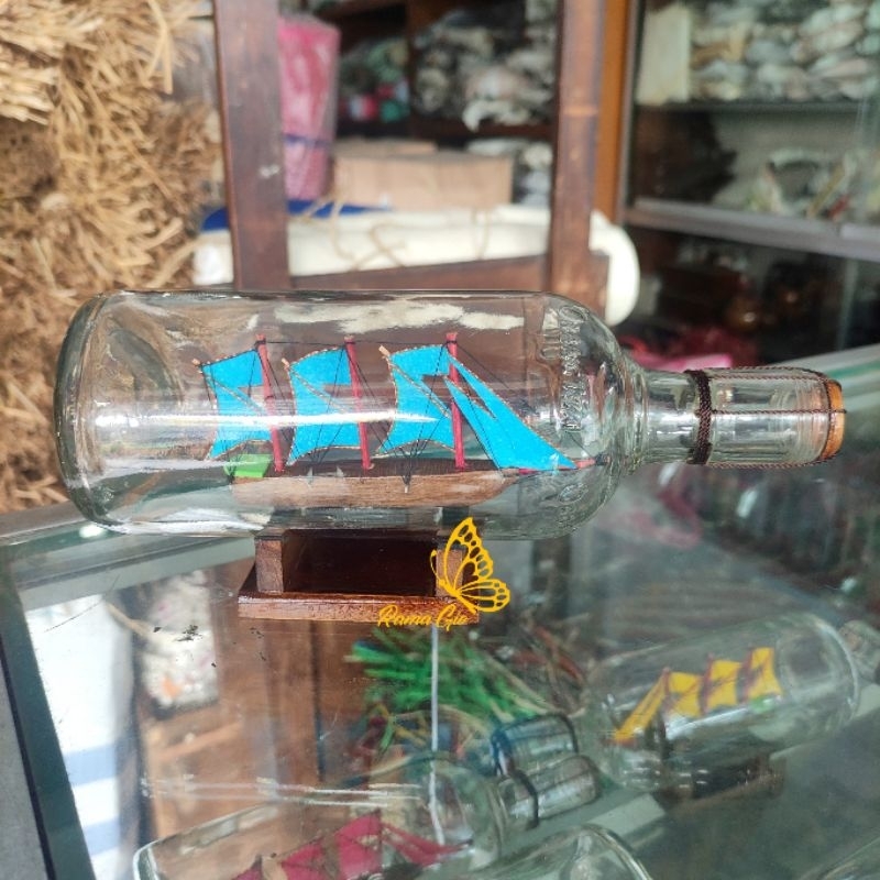Jual MINIATUR PERAHU DALAM BOTOL UKURAN PANJANG PERAHU DALAM BOTOL ...