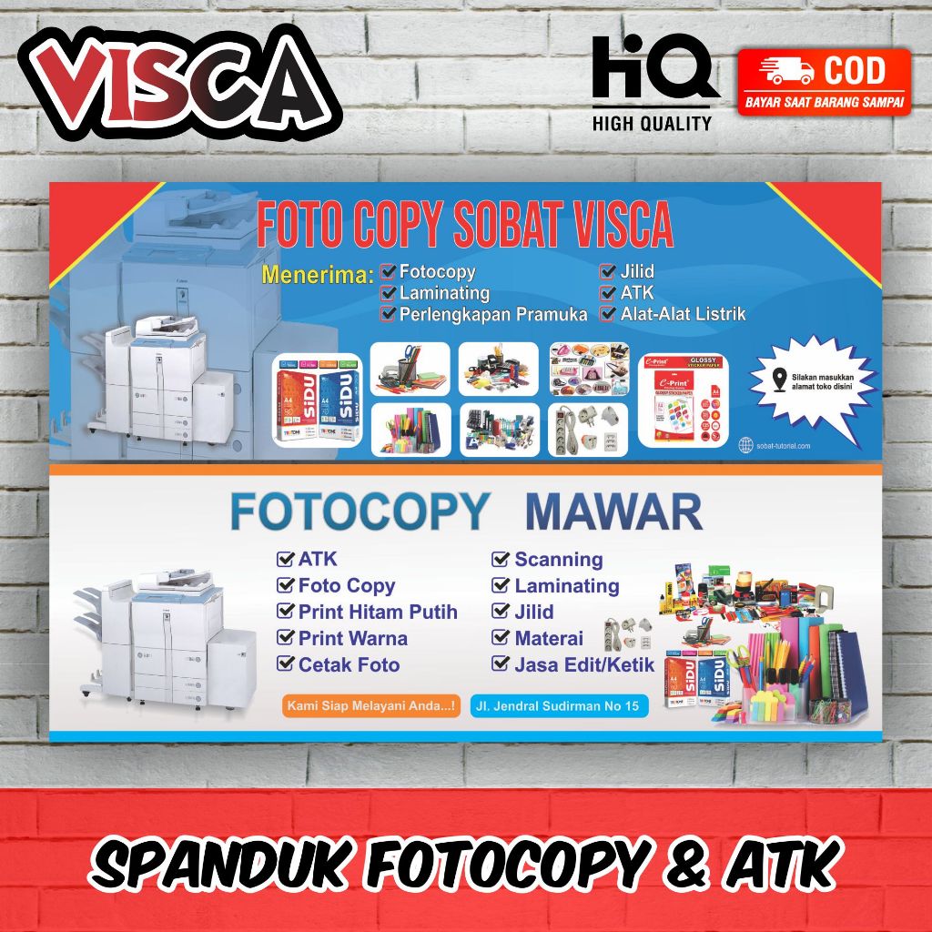 Jual Cetak Spanduk Banner Fotocopy dan ATK | Shopee Indonesia