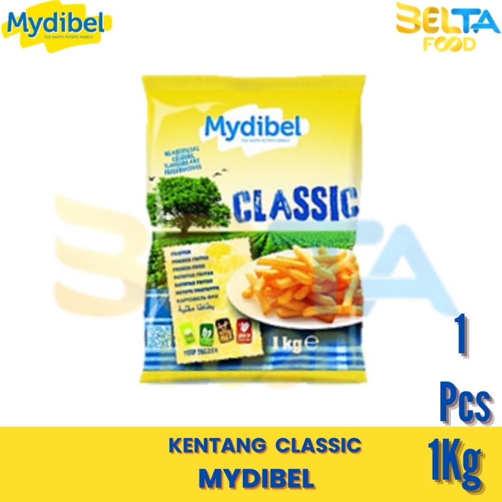 Jual Kentang Mydibel Classis 1Kg Kentang Goreng Frozen Murah | Shopee ...