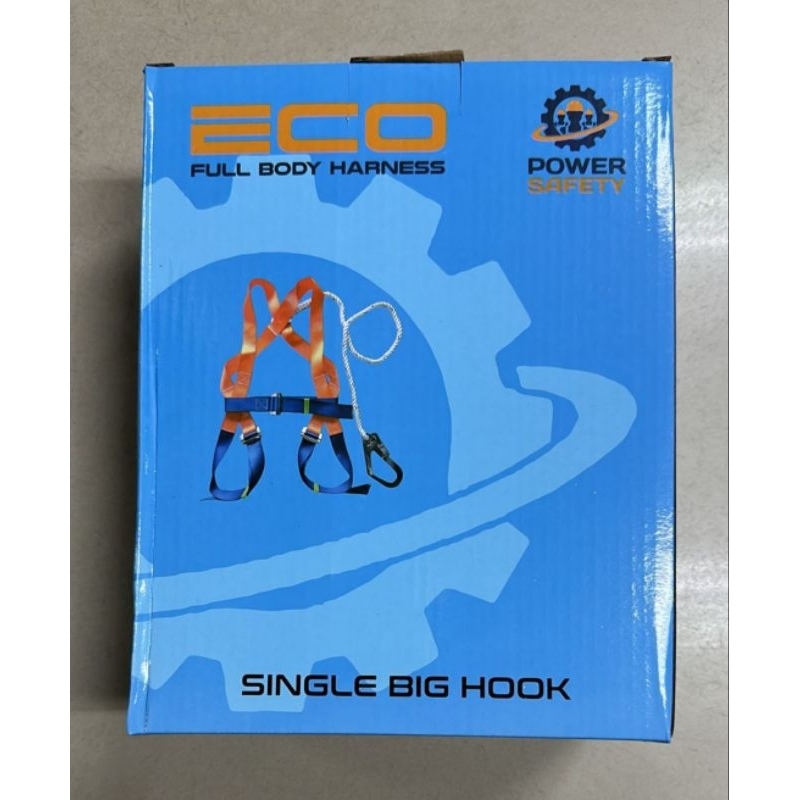 Jual ECO Full Body Harness Single Big Hook Harnes Safety Pengaman ...