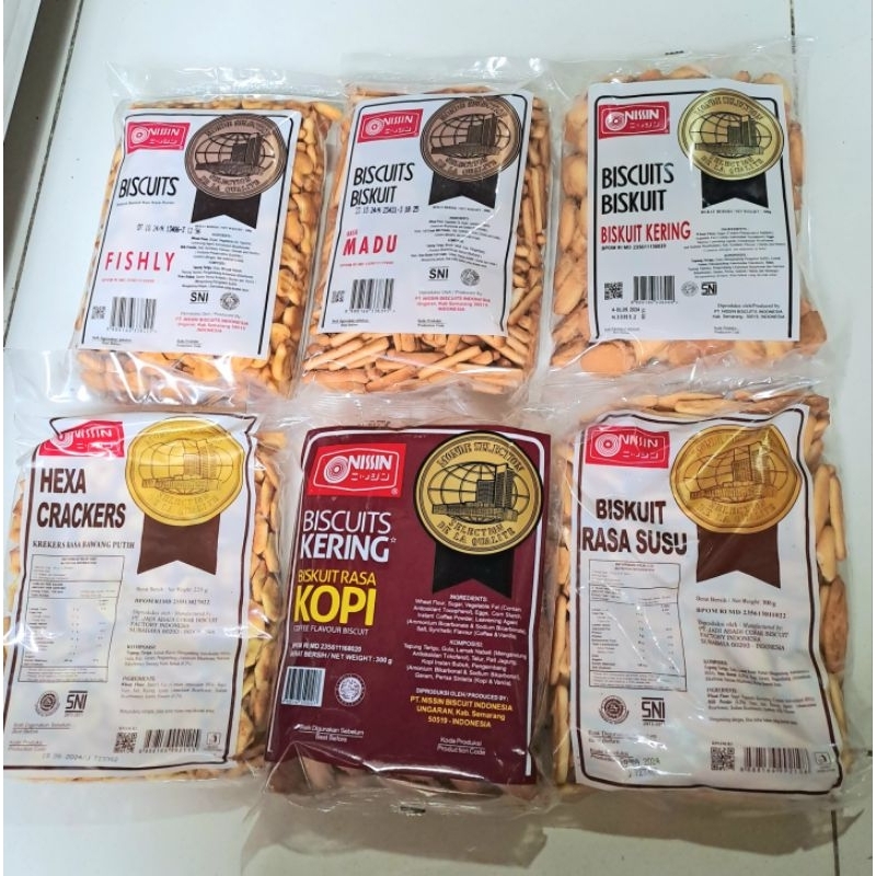 Jual Kue Kering Nissin Aneka Rasa 300 gr (Hexa,Stik madu,Texa,Biskuit ...