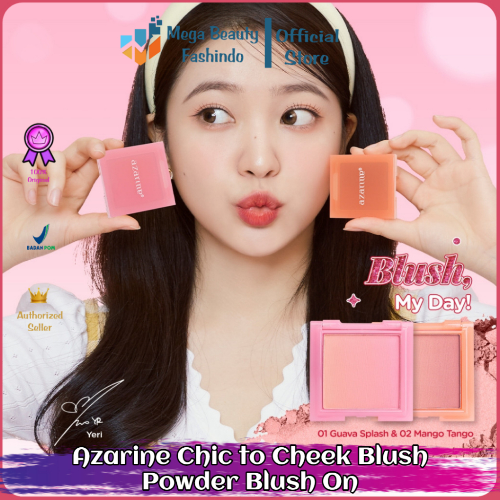 Jual Azarine x Red Velvet Chic to Cheek Blush Powder Blush On 5.2gr ...