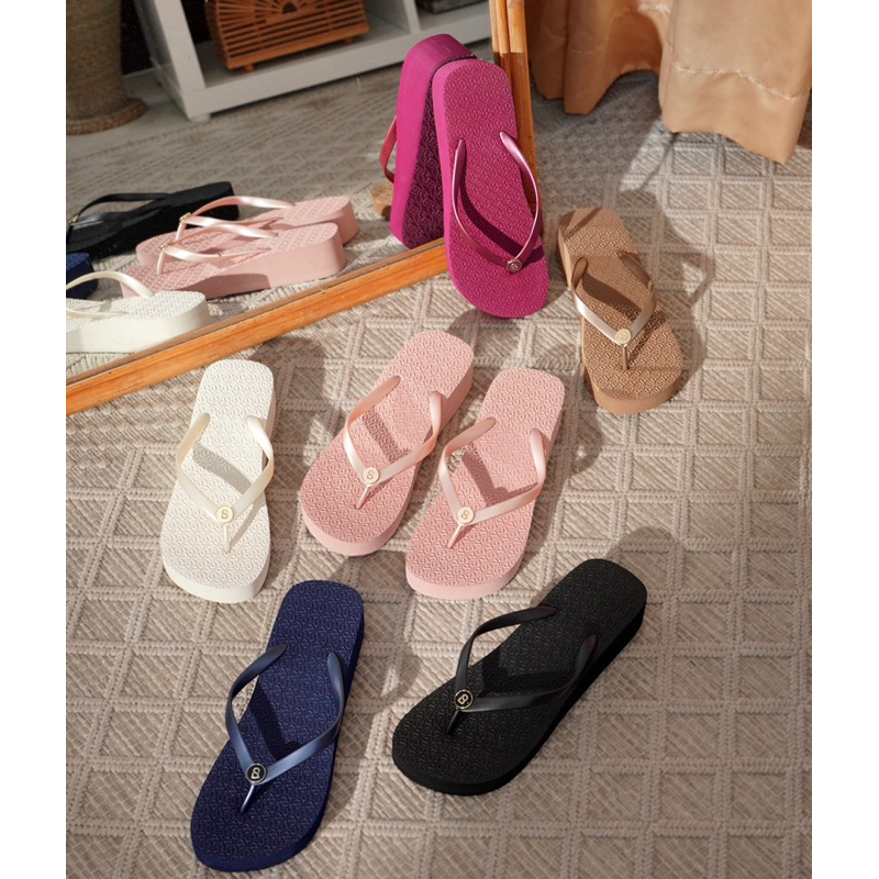 Jual Buttonscarves Signature Flapform Sandal Tinggi Flip Flop Sandal ...