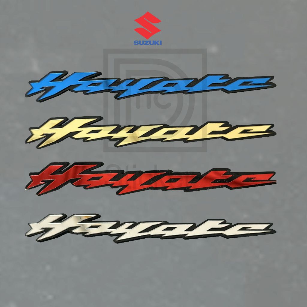 Jual Emblem Suzuki HAYATE Timbul Logo Motor 3D Akrilik Variasi modip ...