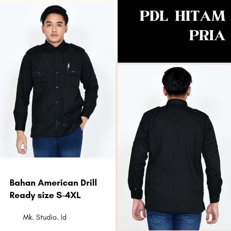 Jual Baju Kemeja PDL Lengan Panjang Pria/Seragam Pakaian Kerja Dinas Lapangan Outdoor/Kemeja PDL ...