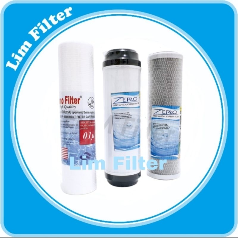 Jual PAKET CARTRIDGE 10" FILTER AIR LEDENG/PAM - SEDIMENT, GAC & CTO ...