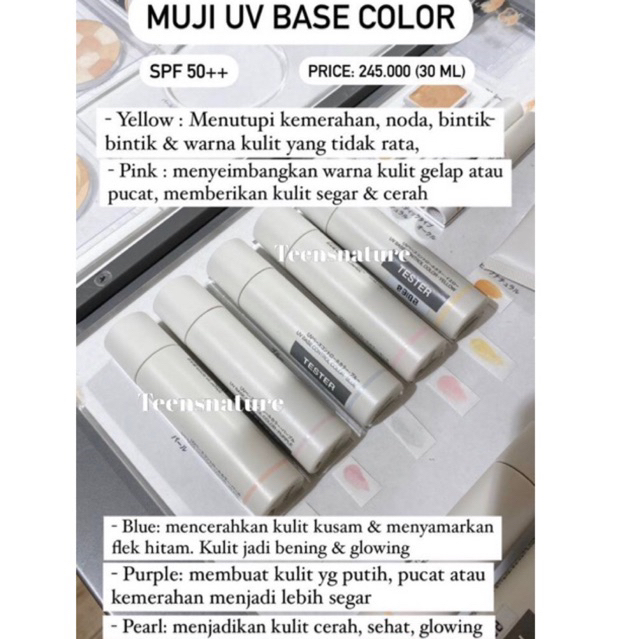 Jual Muji UV Base Color (Japan) | Shopee Indonesia