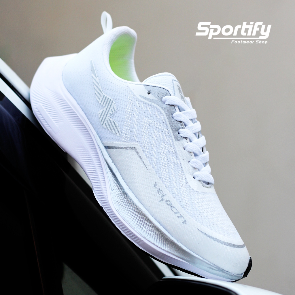 Jual Sepatu Sneakers Pria Original Putih Sepatu Lari Olahraga Cowok Casual Jogging Running Sport ...