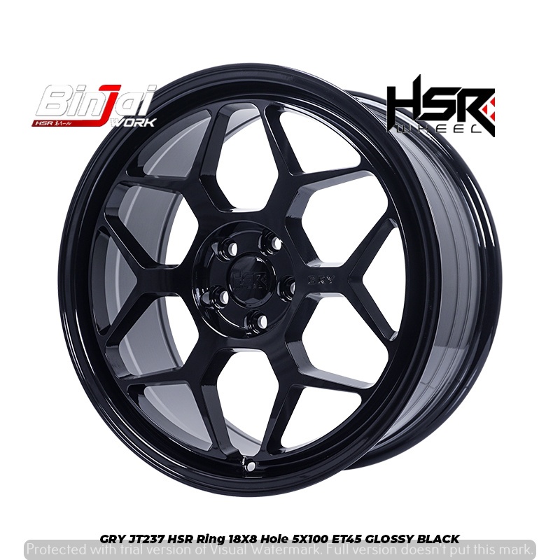 Jual velg mobil racing by hsr gry r15 pcd 5X100 cocok untuk audi sienta ...