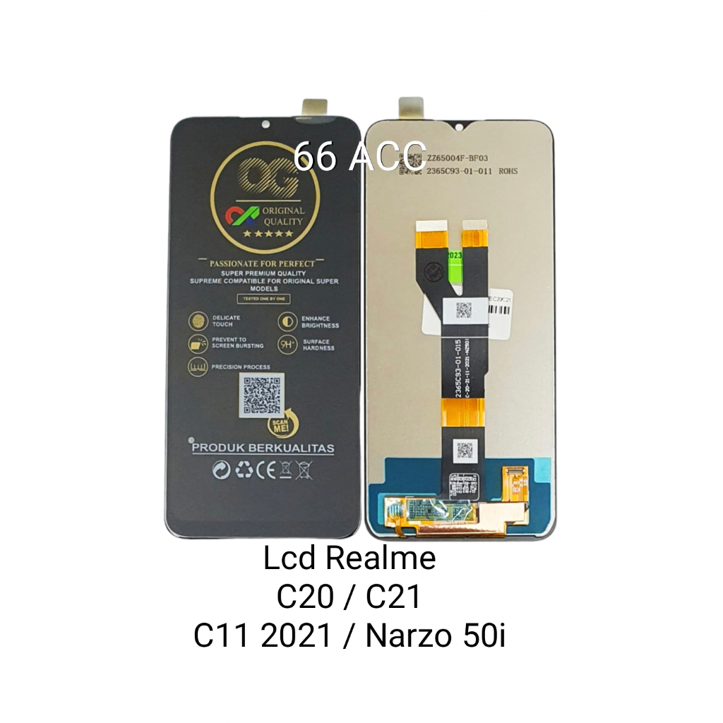 Jual Lcd Oppo Realme C20 / C11 2021 / C21 / Narzo 50i Fullset + Touchscreen | Shopee Indonesia