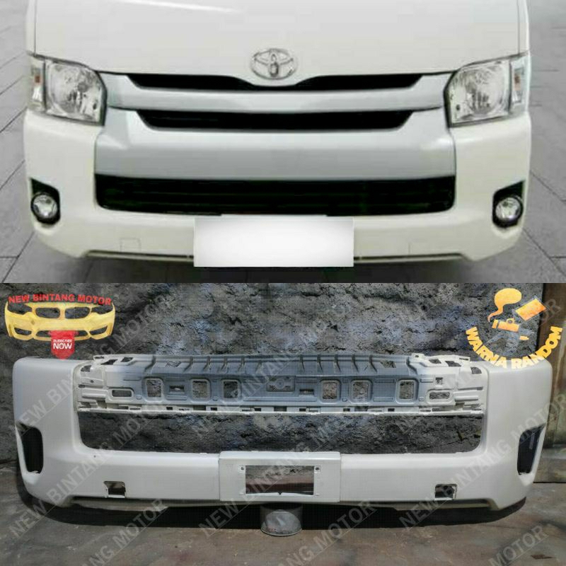 Jual Bumper depan toyota hiace commuter 2014 2019 original | Shopee ...