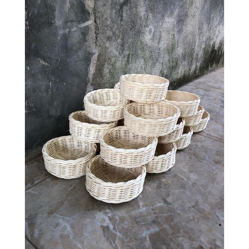 Jual Keranjang rotan bulat diameter 12cm | Shopee Indonesia