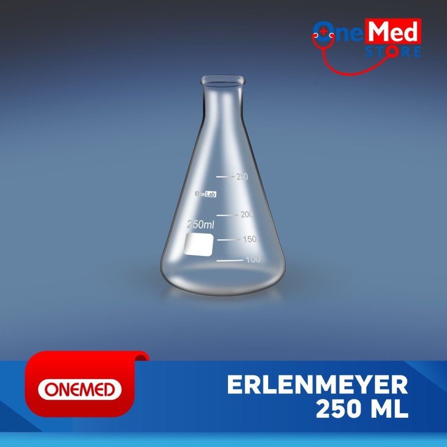 Jual Erlenmeyer Erlemeyer Flask 250 Ml OneLab SL | Shopee Indonesia