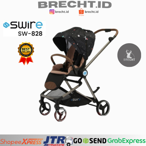 Jual Stroller Bayi Magic Stroller Pmb Swire SW 828 Praktis Alloy Kursi ...