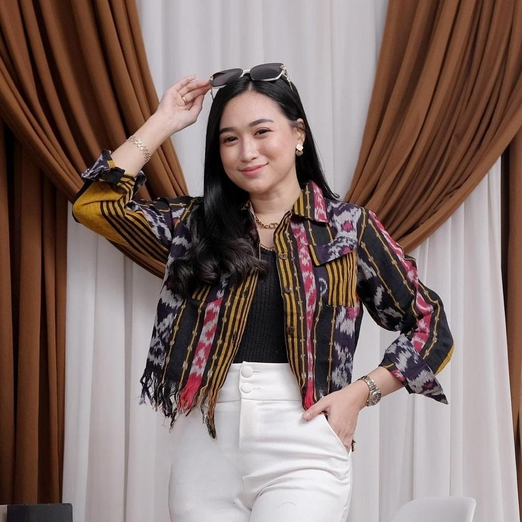 Jual ROMPI WANITA LENGAN PANJANG KOREAN STYLE KEKINIAN TENUN ETNIK ...