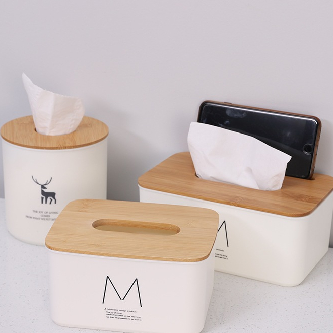 Jual Kotak Tisu Kayu Wooden Design Wadah Tissue Tempat Penyimpanan ...