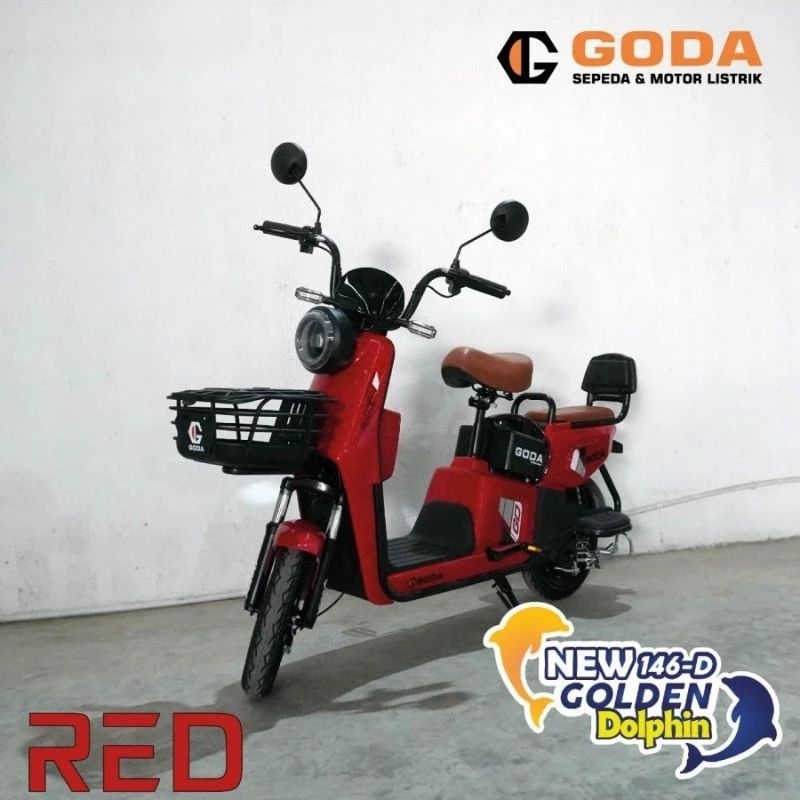 Jual SEPEDA LISTRIK GODA 146 D MERAH | Shopee Indonesia