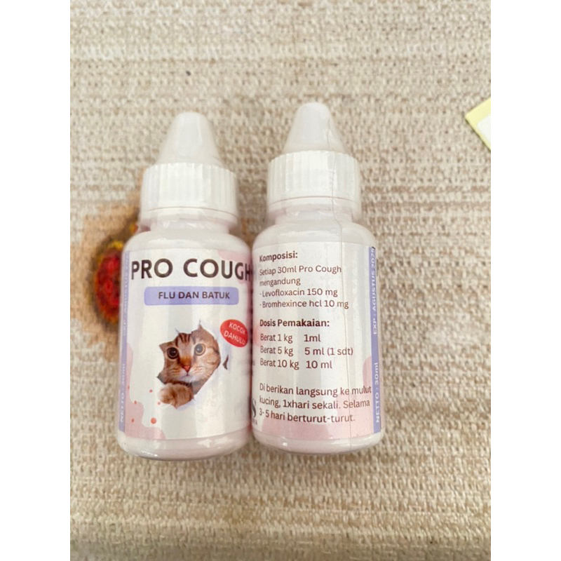 Jual PRO COUGH DROP obat batuk dan dahak dan bengek anjing kucing ...