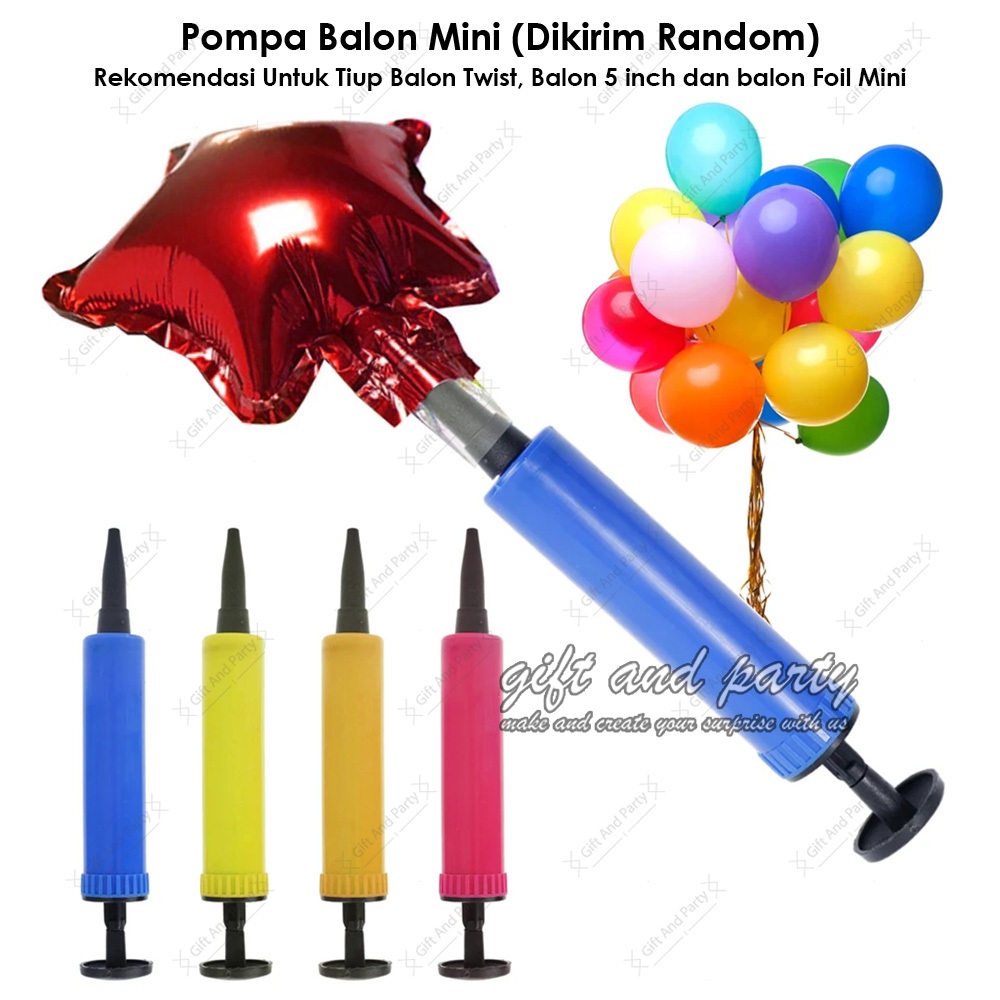 Jual Pompa Balon Tangan Manual Mini / Pompa Mini / Pompa Angin Mini ...