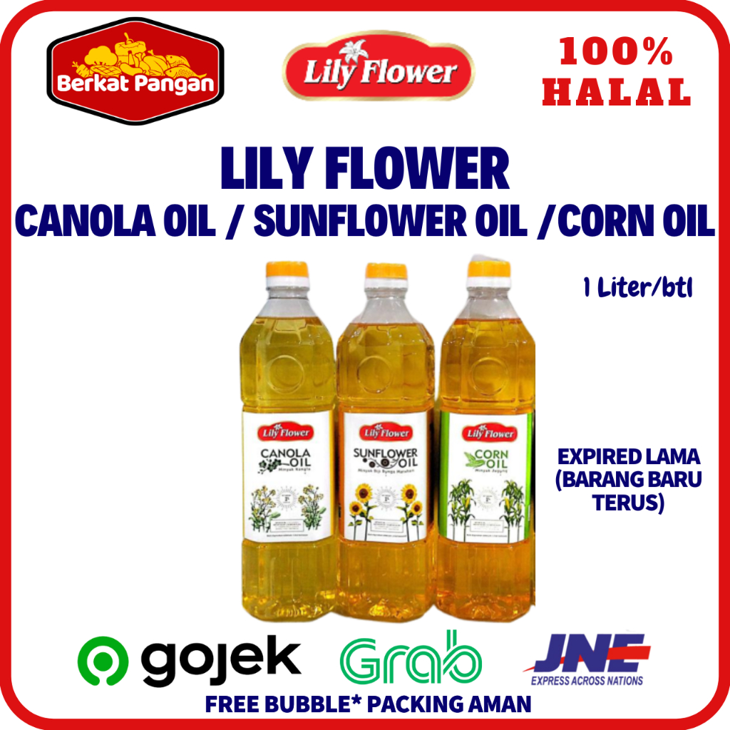 Jual Lily Flower Oil 1 Liter Canola Oil / Corn Oil / Sun flower Oil ...