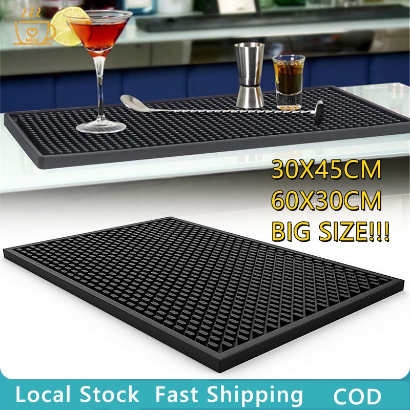 Jual Bar Mat Bartender Rubber Non-slip Tatakan Gelas Karet Bar Spil Mat ...