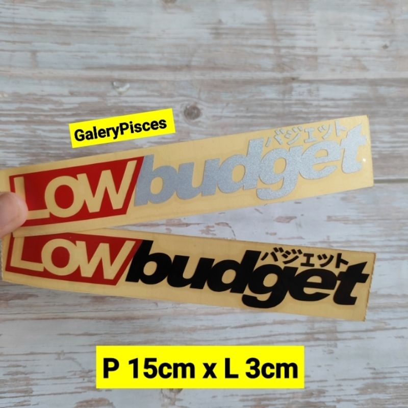 Jual stiker cutting low budget stiker motor kata kata | Shopee Indonesia