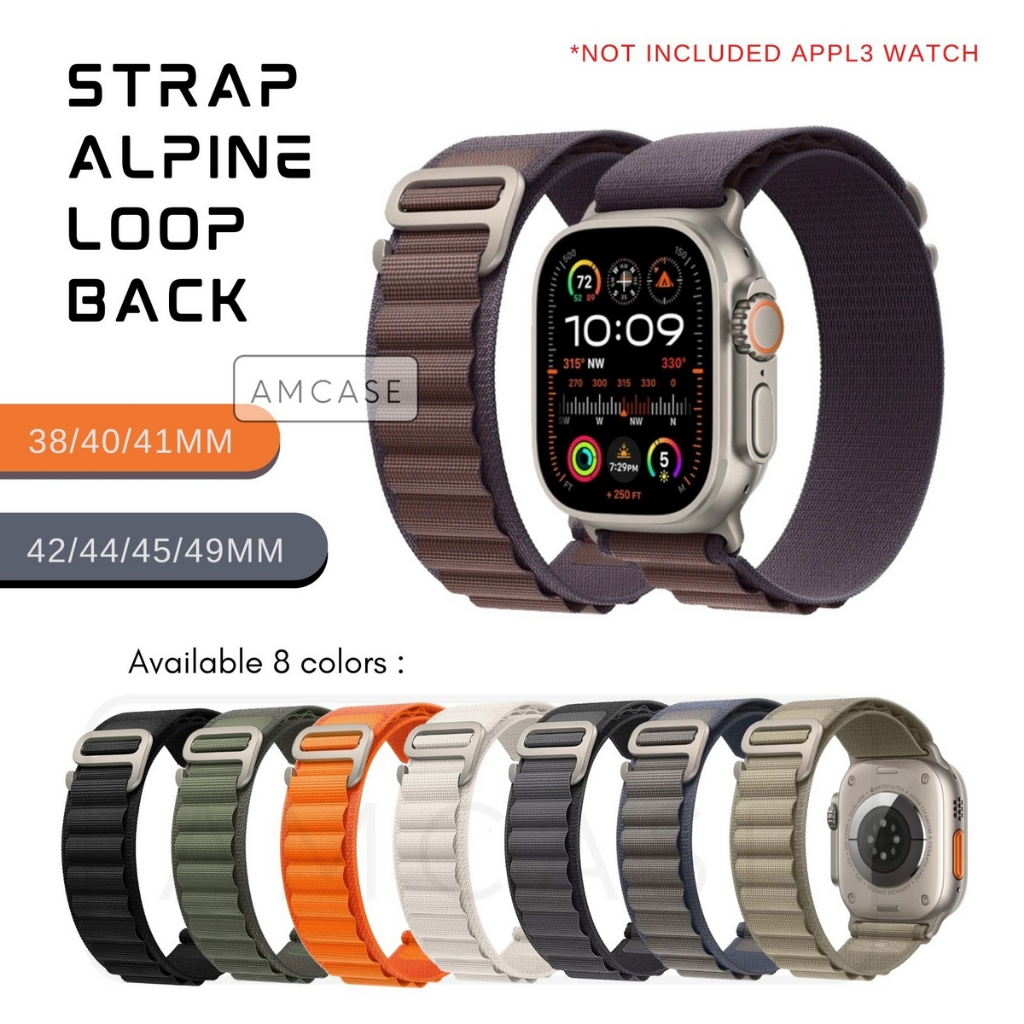 Jual ( TANPA JAM ) ALPINE LOOP BACK | TALI STRAP WATCH G-BUCKLE ...