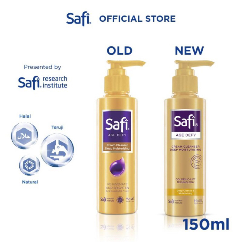 Jual DC SAFI Age Defy Cream Cleanser Deep Moisturizer (150ml) | Shopee ...