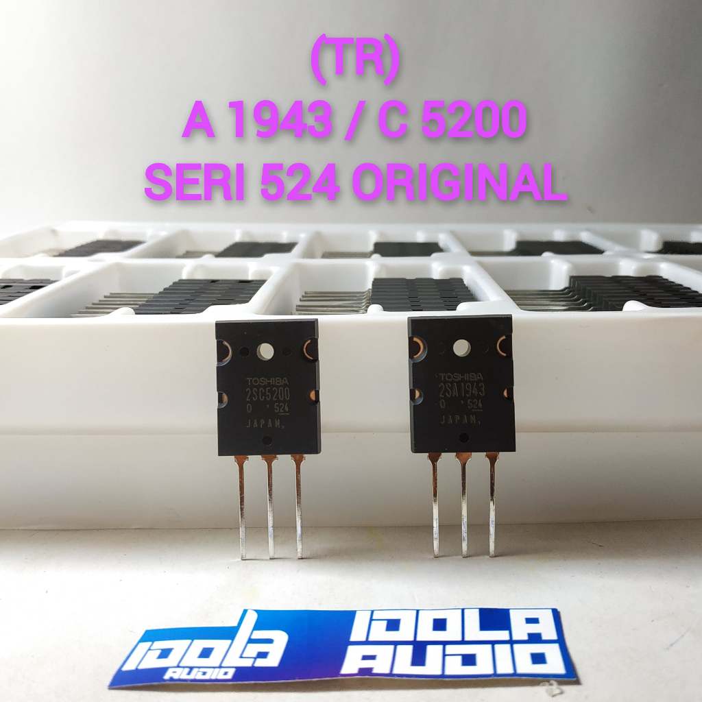 Jual (TR) Transistor TOSHIBA A 1943 / C 5200 ORIGINAL SERI 524 (150 W) | A1943 / C5200 ASLI ...