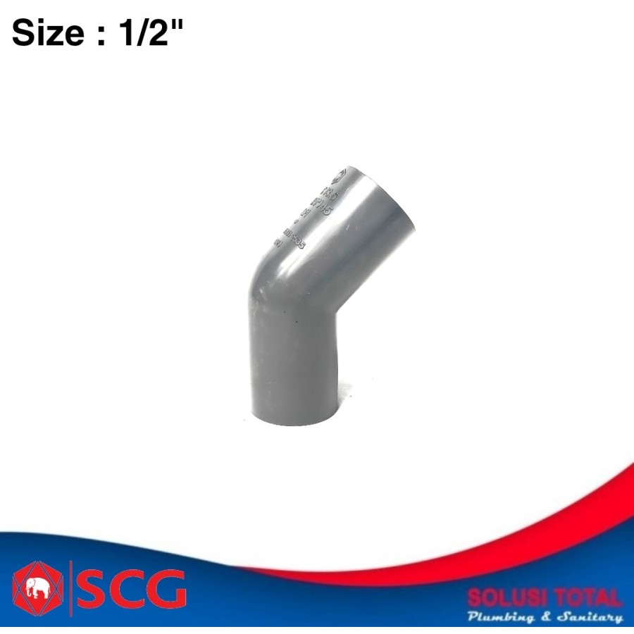 Jual Knee 45° 1/2 Inch Elbow 45 Deg 1/2" SCG | Shopee Indonesia