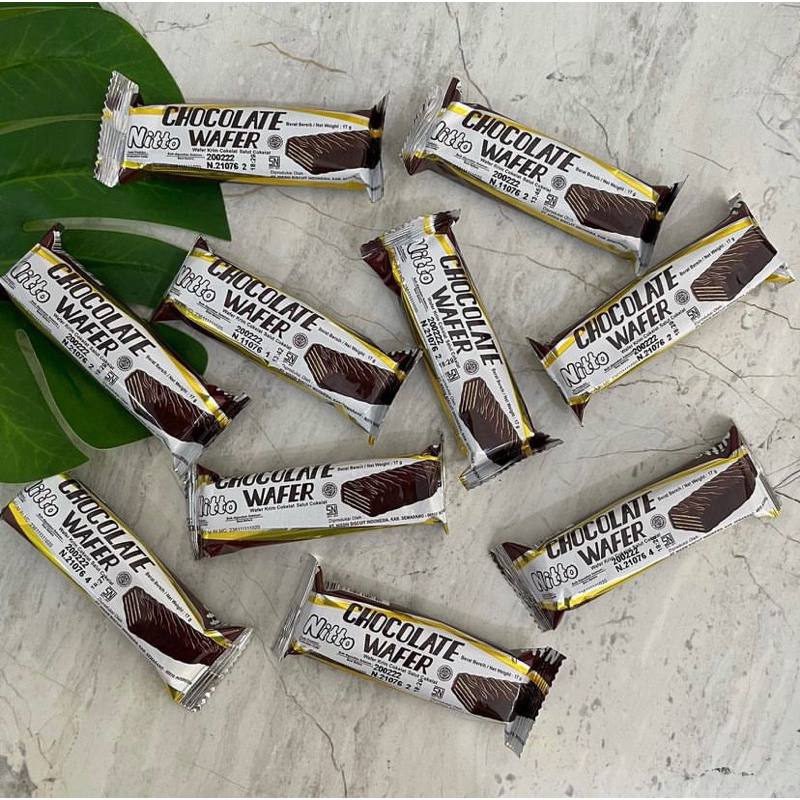Jual Nitto Chocolate Wafer 17gr [Isi 10 pcs] | Shopee Indonesia