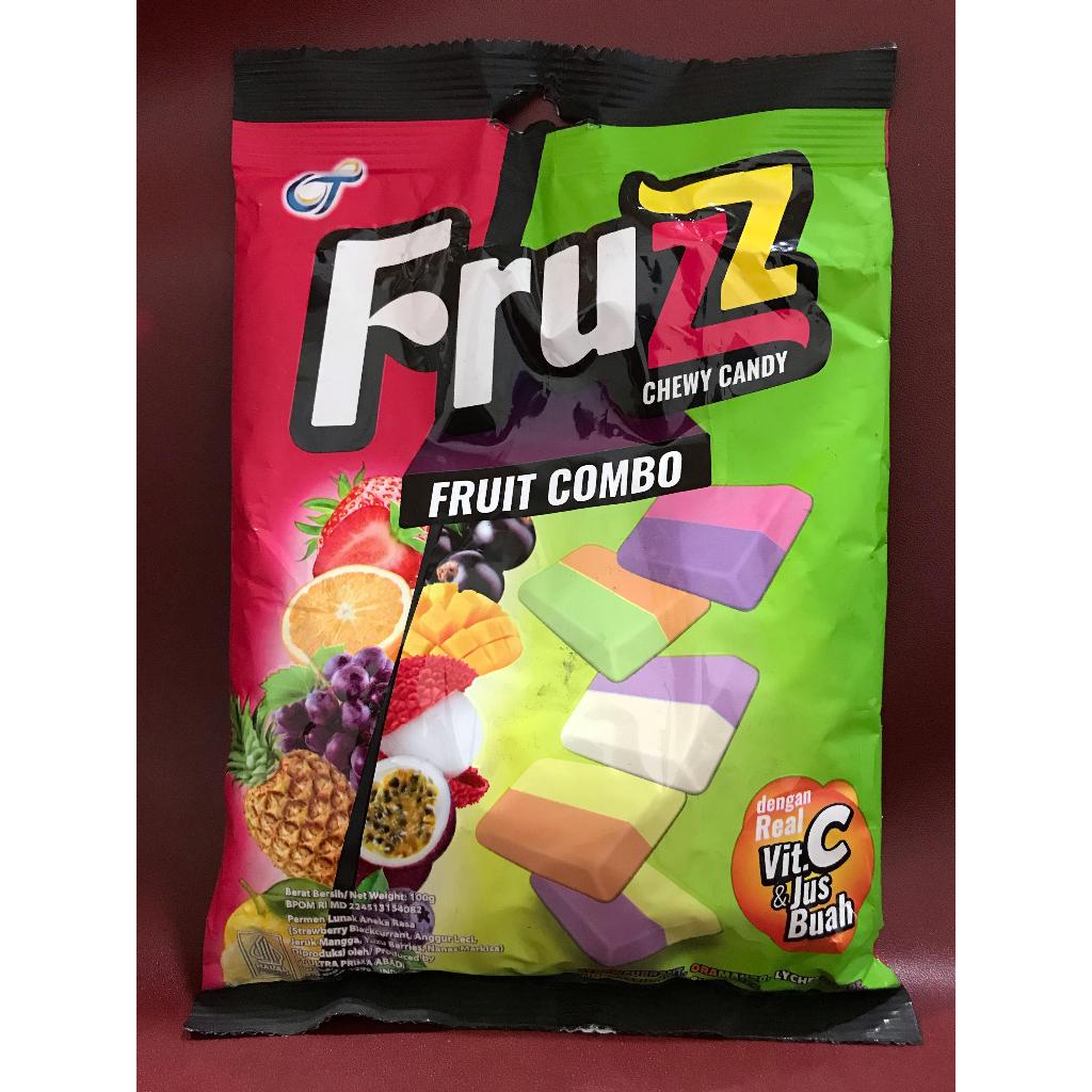Jual Fruzz Chewy Candy 100G - Permen Rasa Strawberry Apel Dan Lemon ...